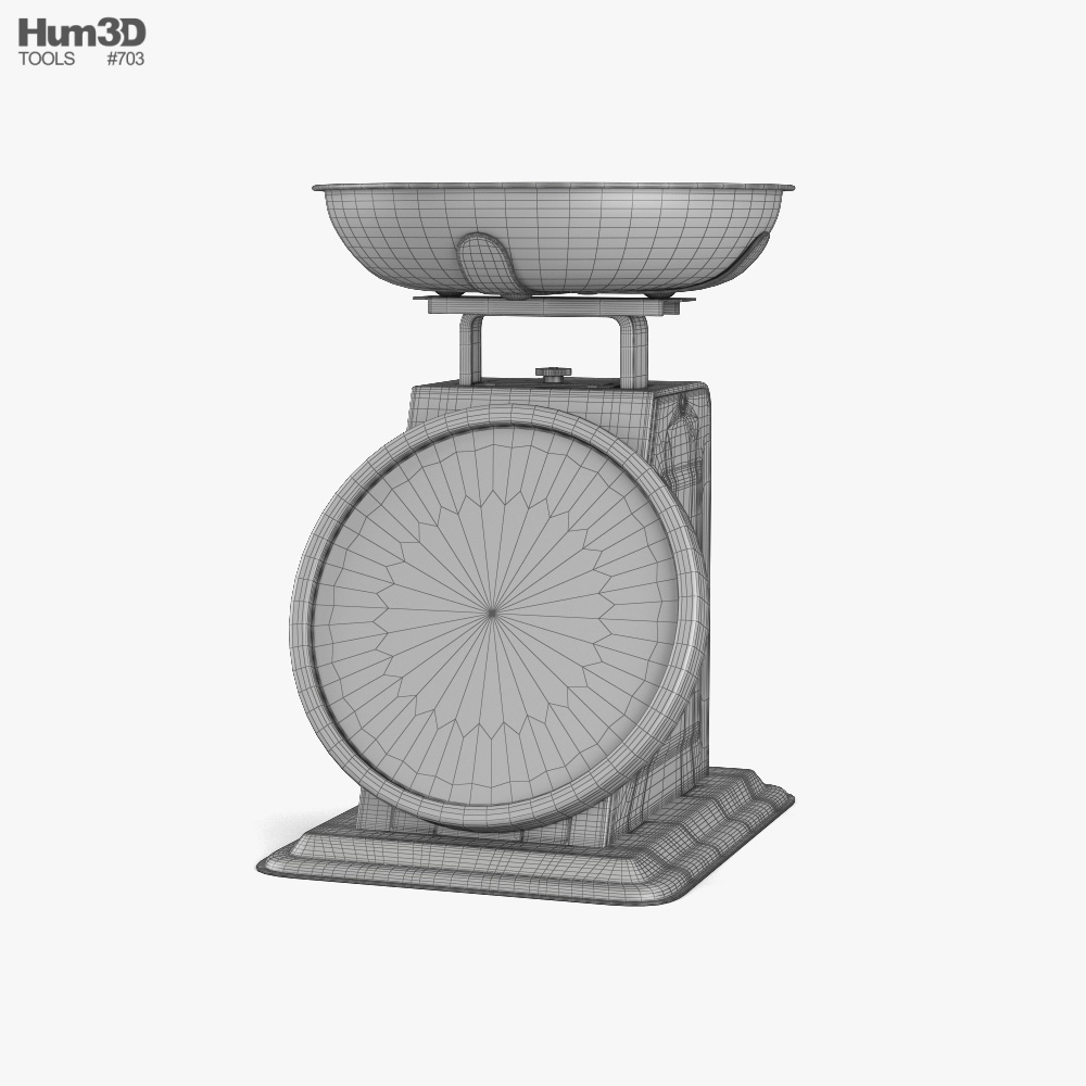 Kitchen Scale 3D model - Download in MAX, OBJ, FBX, C4D