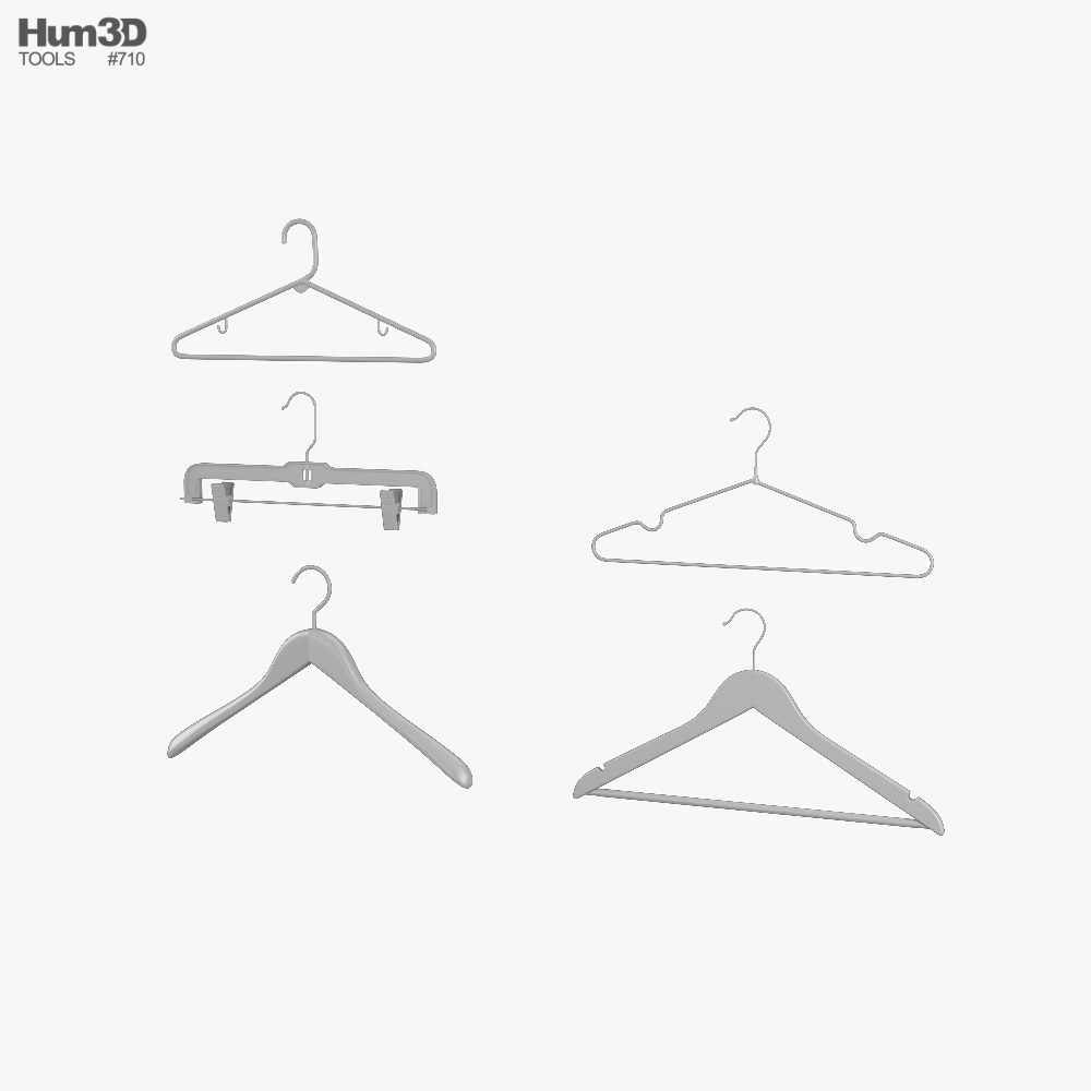 Clothes Hanger 3D model - Download in MAX, OBJ, FBX, C4D