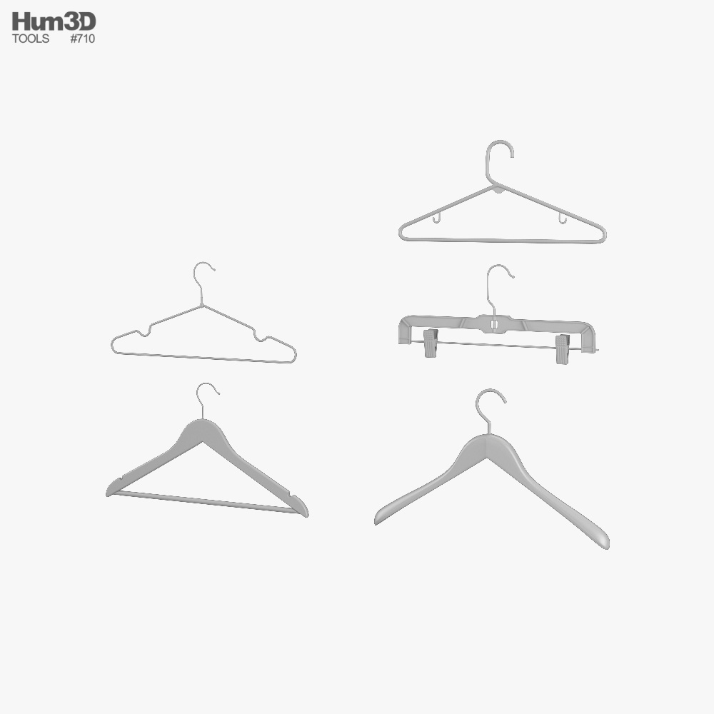 Clothes Hanger 3D model - Download in MAX, OBJ, FBX, C4D