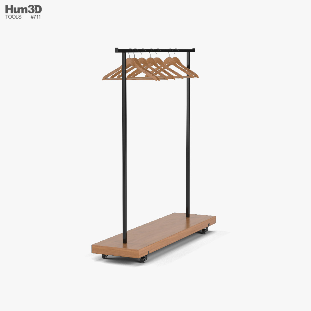 Clothes Rack 3D model - Download in MAX, OBJ, FBX, C4D