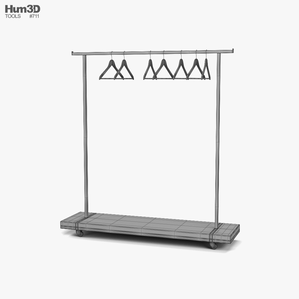 Clothes Rack 3D model - Download in MAX, OBJ, FBX, C4D
