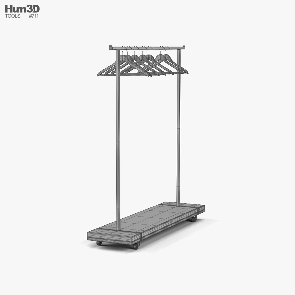 Clothes Rack 3D model - Download in MAX, OBJ, FBX, C4D