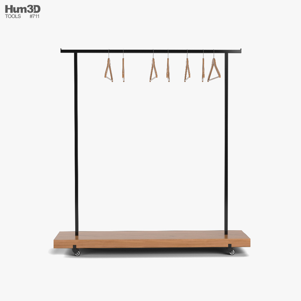 Clothes Rack 3D model - Download in MAX, OBJ, FBX, C4D