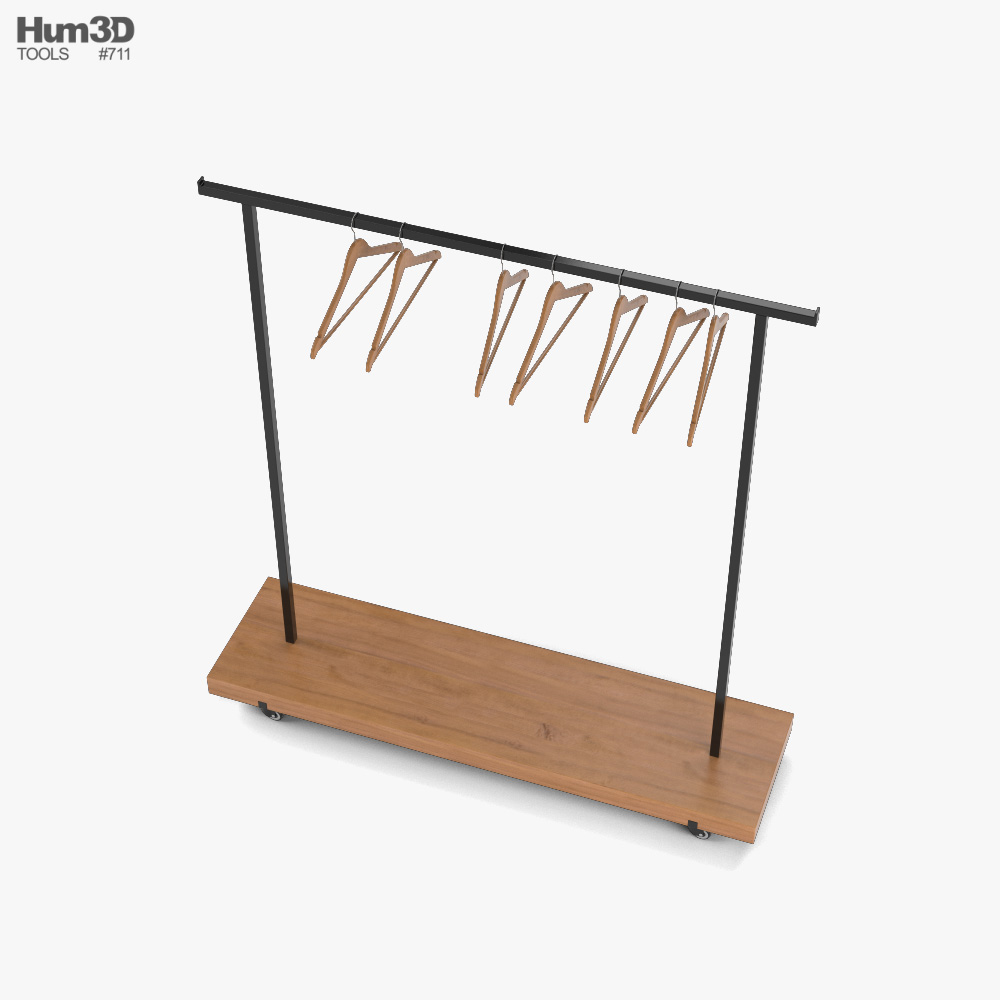 Clothes Rack 3D model - Download in MAX, OBJ, FBX, C4D