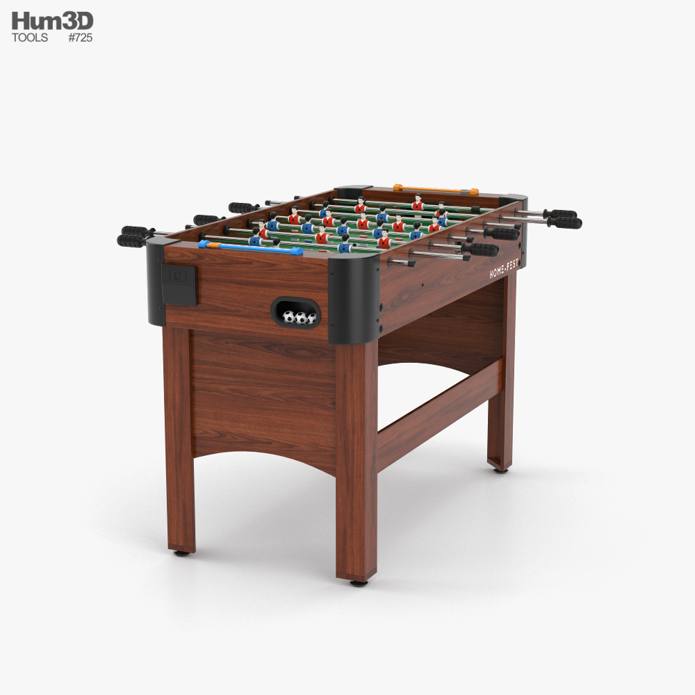 Foosball Table 3D model - Download in MAX, OBJ, FBX, C4D