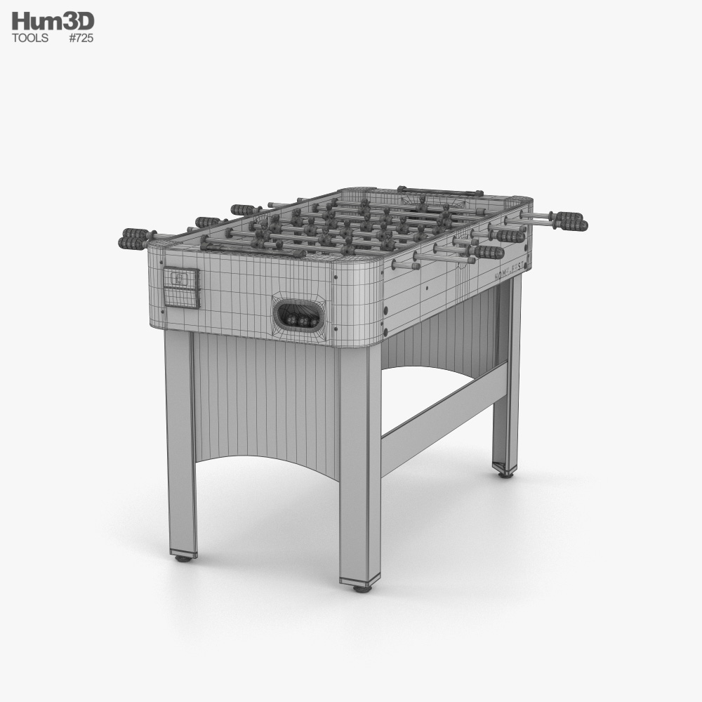 Foosball Table 3D model - Download in MAX, OBJ, FBX, C4D