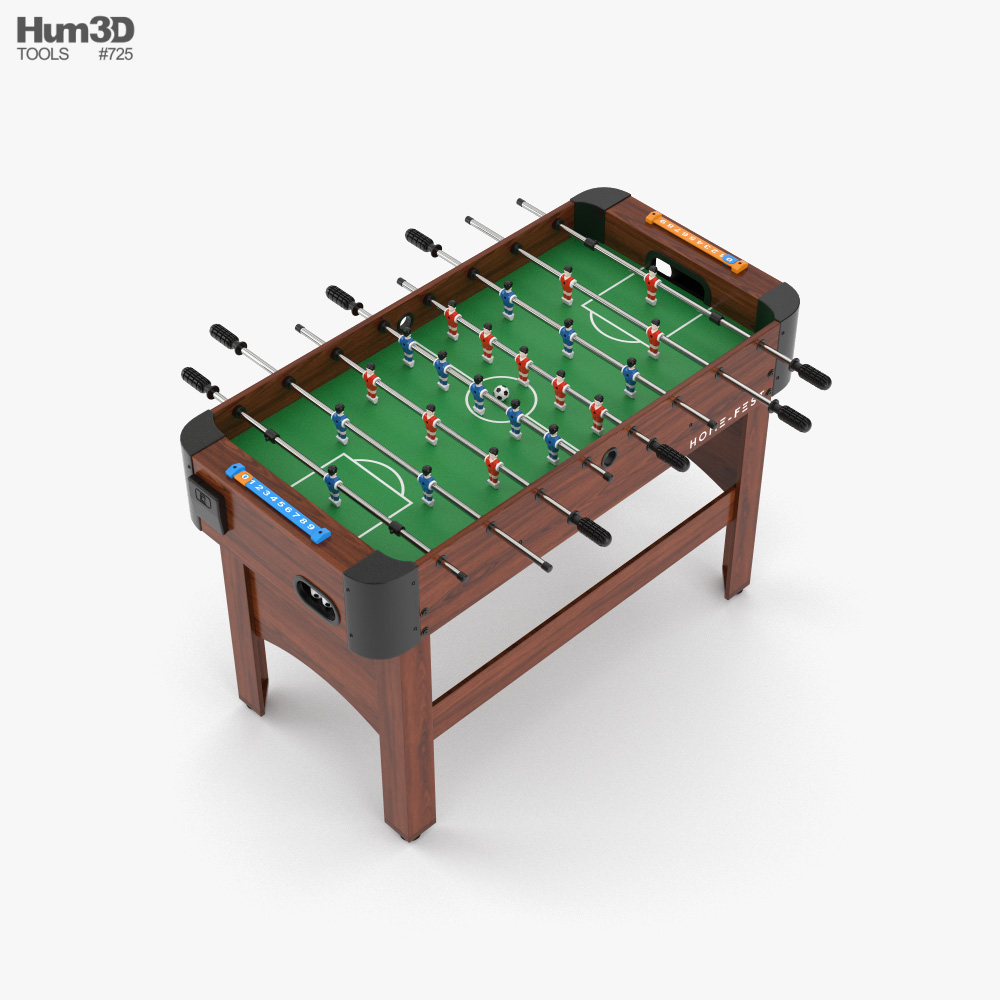 Foosball Table 3D model - Download in MAX, OBJ, FBX, C4D
