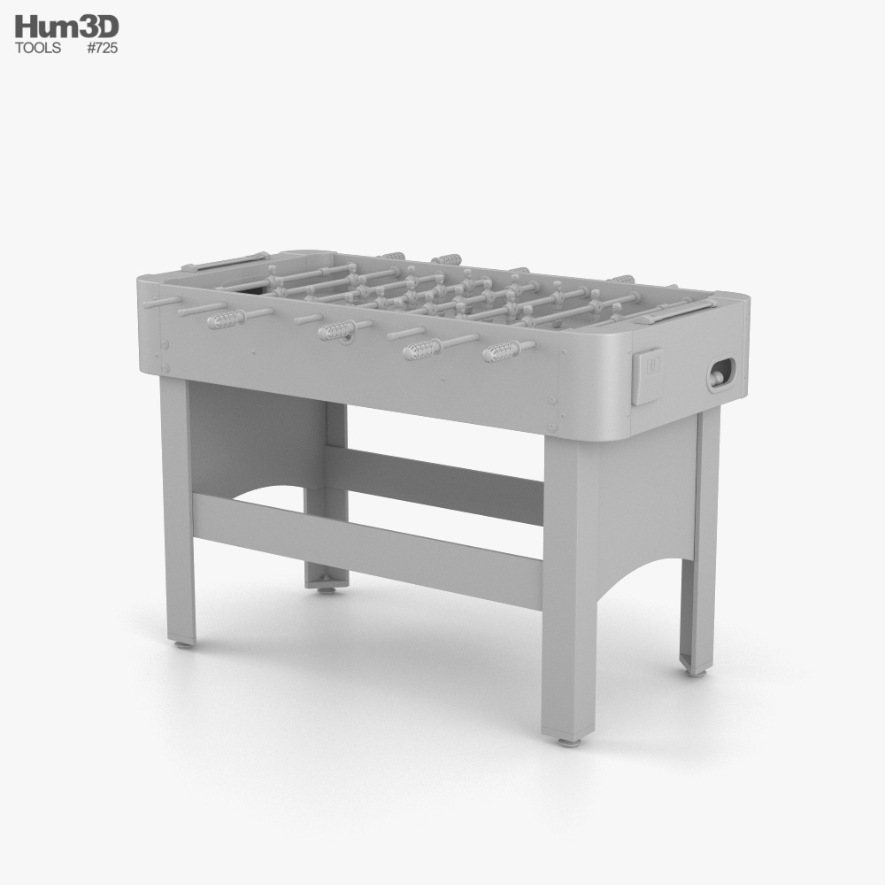 Foosball Table 3D model - Download in MAX, OBJ, FBX, C4D