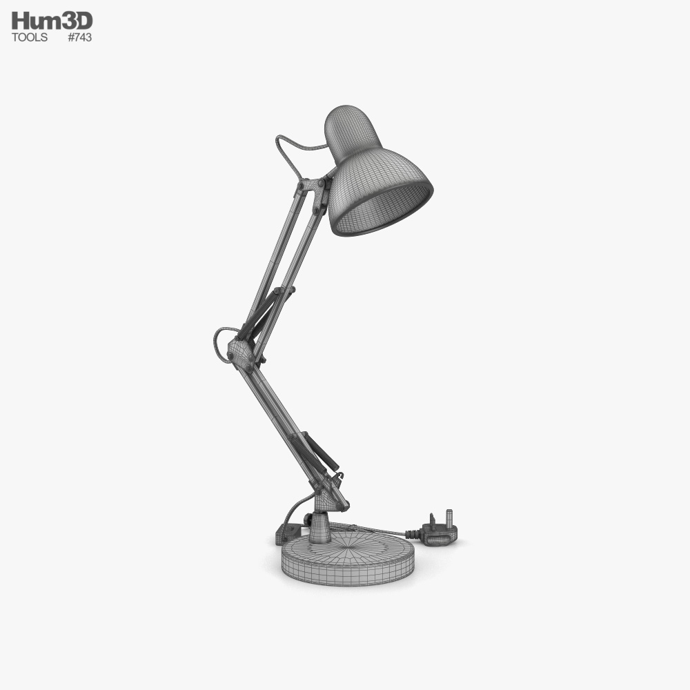 Generic desk lamp 3D model - Download in MAX, OBJ, FBX, C4D