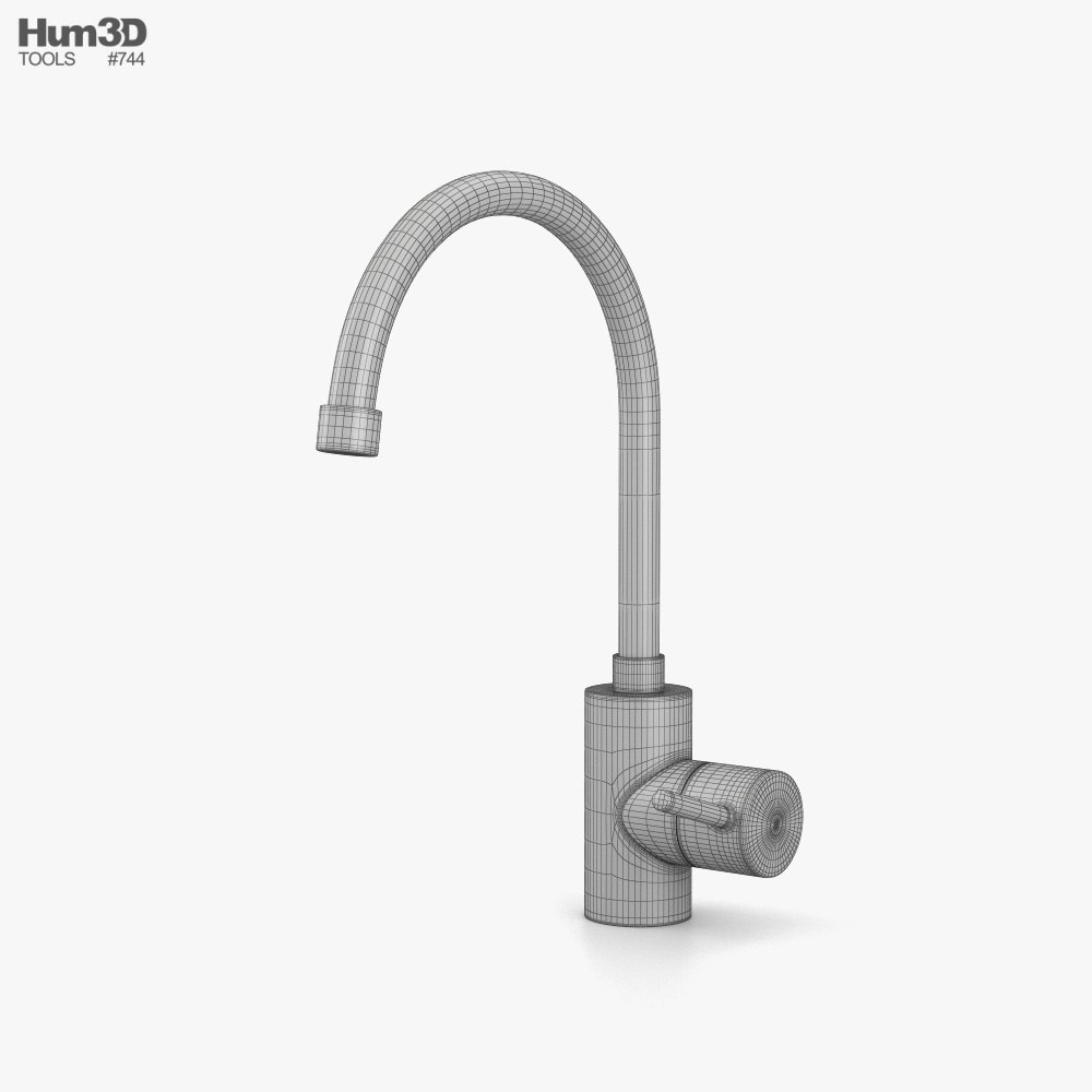 Kitchen Faucet 3D model - Download in MAX, OBJ, FBX, C4D