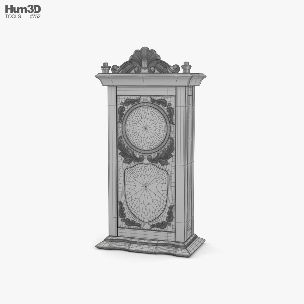 Old Clock 3D model - Download in MAX, OBJ, FBX, C4D