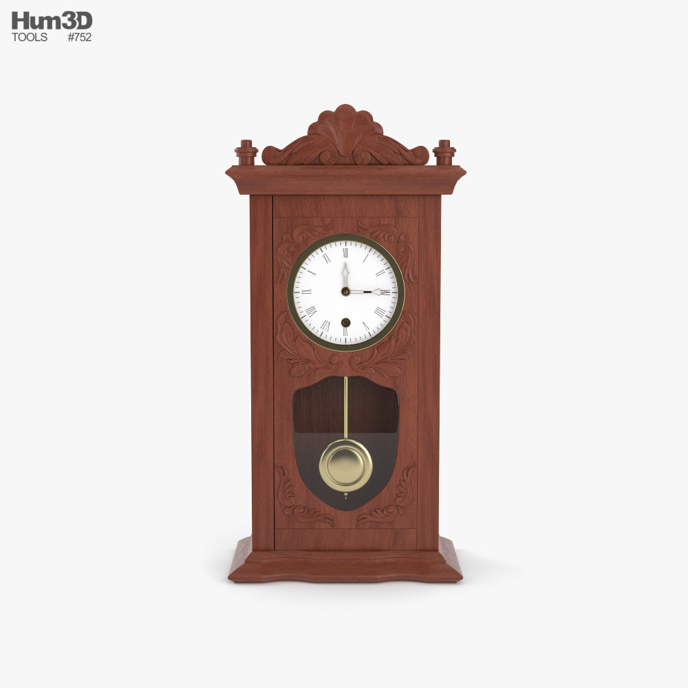 Old Clock 3D model - Download in MAX, OBJ, FBX, C4D