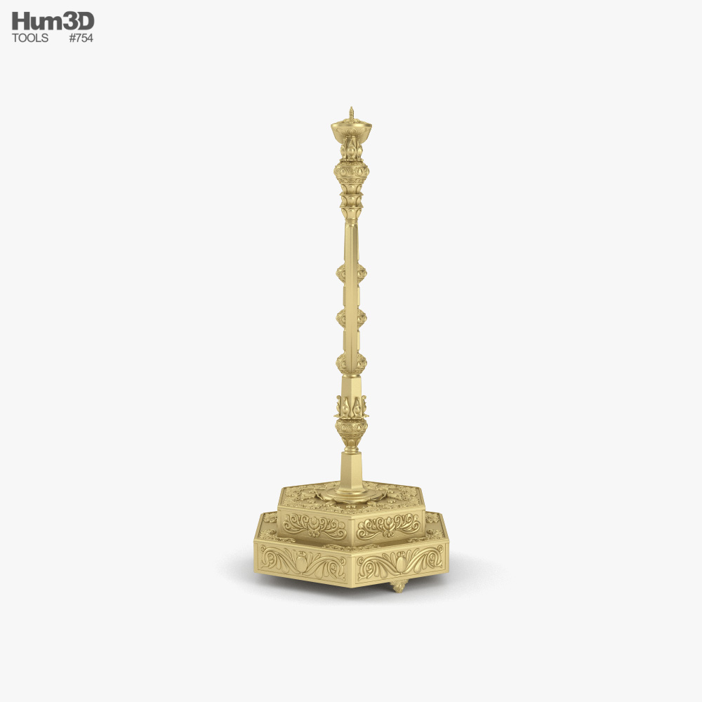 Menorah 3D model - Download in MAX, OBJ, FBX, C4D