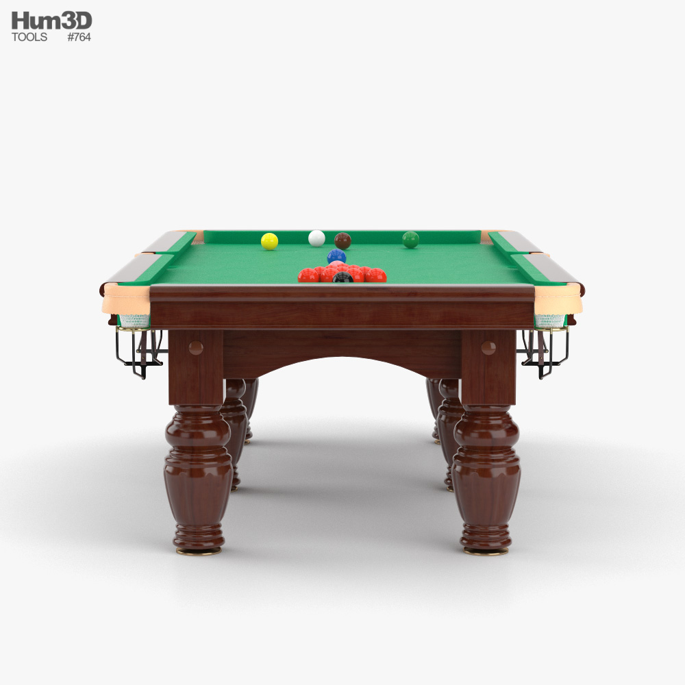 Snooker Table 3D model - Download in MAX, OBJ, FBX, C4D