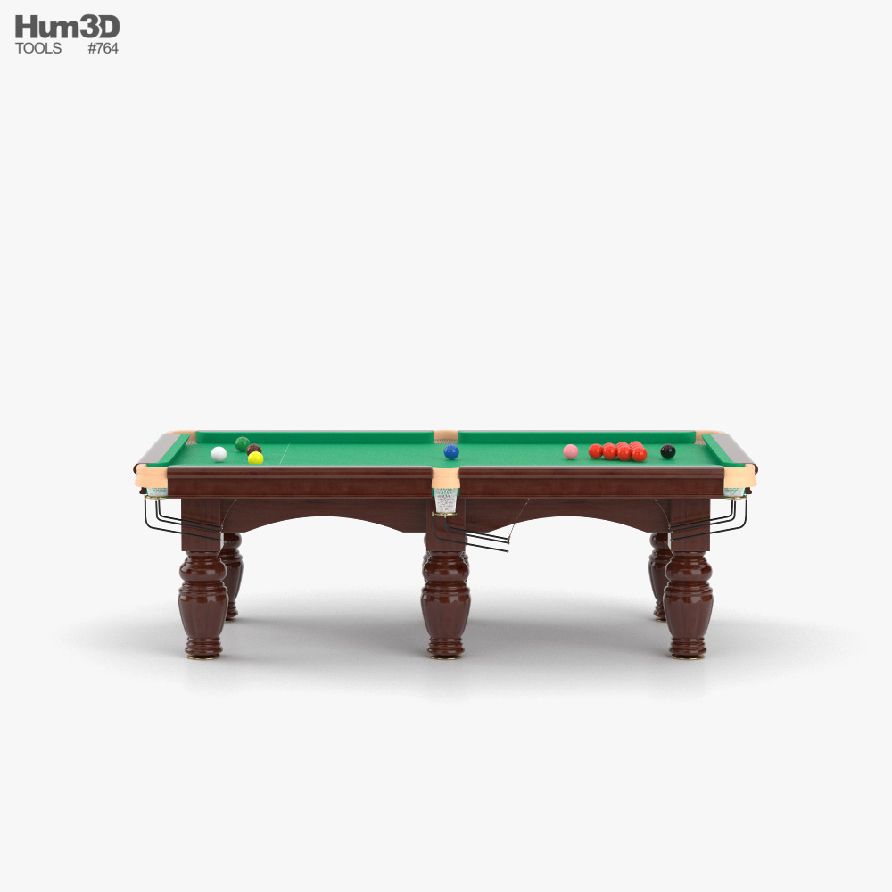 Snooker Table 3D model - Download in MAX, OBJ, FBX, C4D