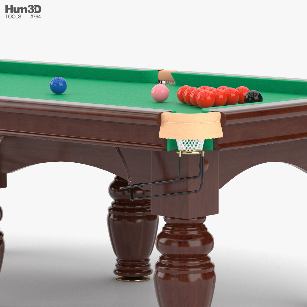 Snooker Table 3D model - Download in MAX, OBJ, FBX, C4D