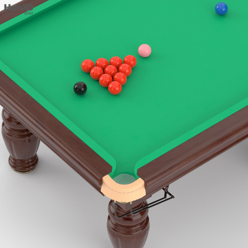 Snooker Table 3D model - Download in MAX, OBJ, FBX, C4D